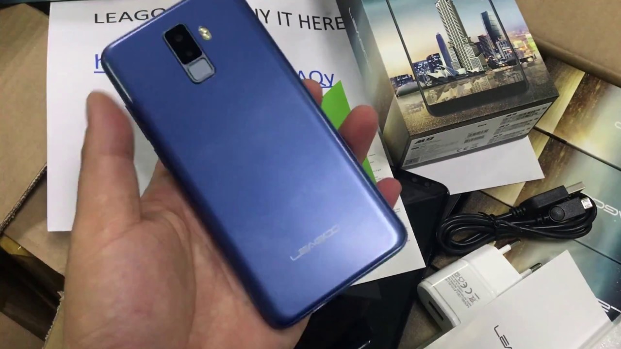 Unboxing Leagoo M9 2GB 16GB four cameras blue color and black color ...