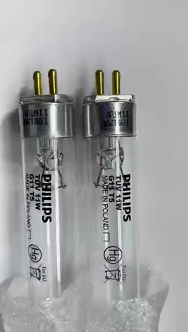 PHILIPS TUV 11W G11 T5 UVC 9" tube - YouTube