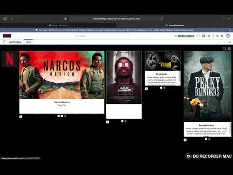 Netflix UI using LWC lightning-carousel - YouTube