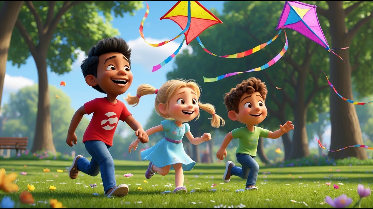 🎨Let’s Make a Kite! 🌈 Fun Kids Song About Flying Colorful Kites 🪁#kite ...