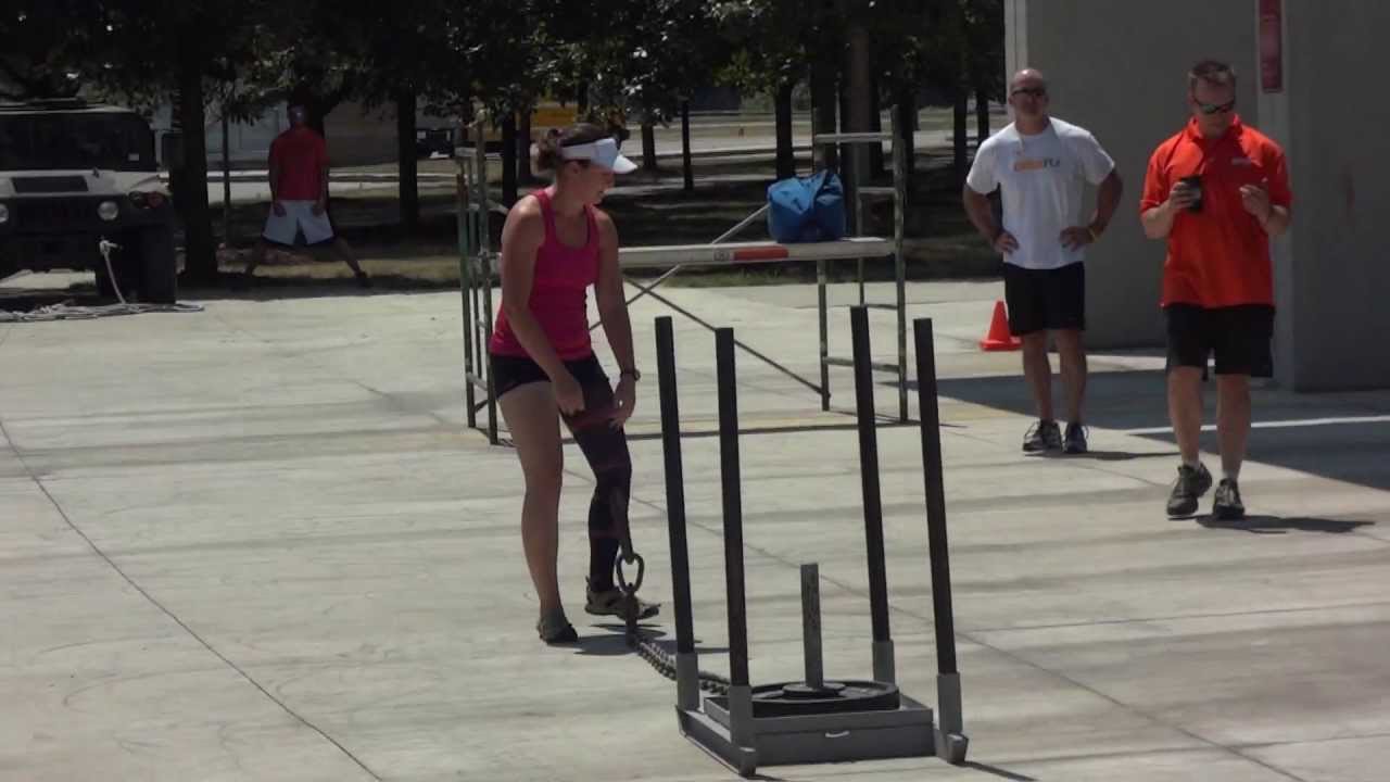 Iowa Games Strongman 2013, Sled pull - YouTube