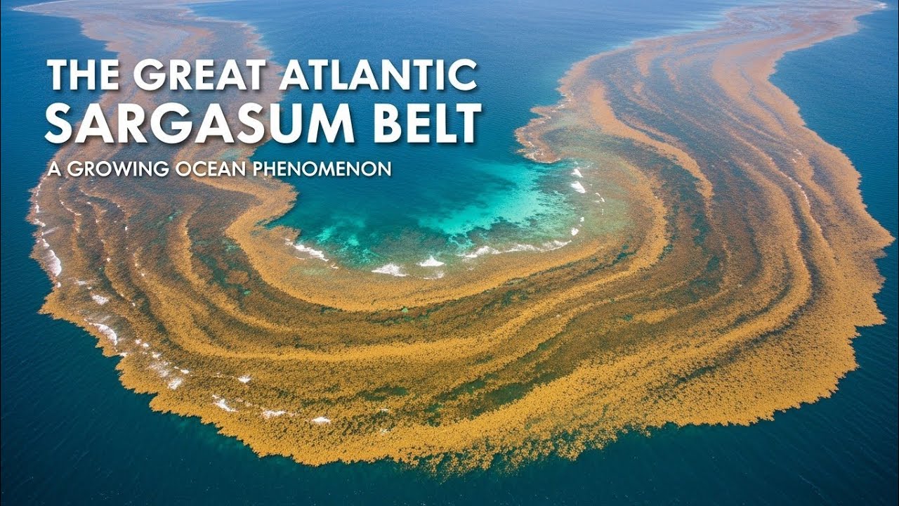The Great Atlantic Sargassum Belt: A Growing Ocean Phenomenon - YouTube