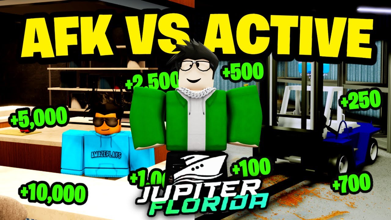 AFK Grinding VS Interactive Jobs In Jupiter Florida! - YouTube
