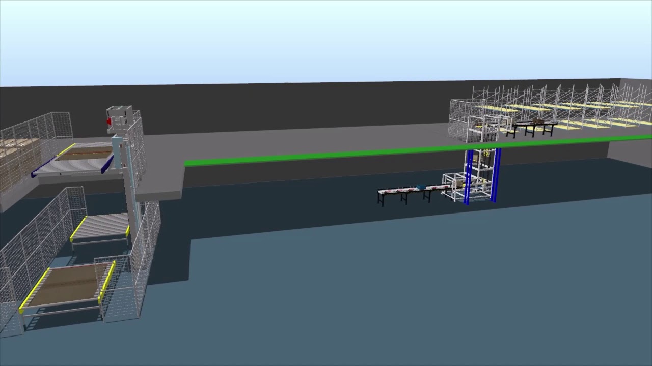 NERAK Continuous Platform Elevator and Pallet Lift - YouTube
