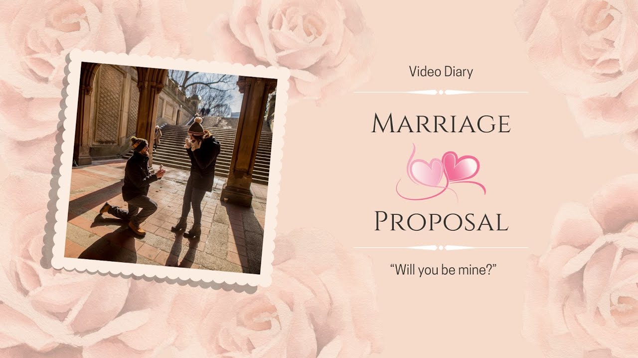 Demo Marriage Proposal Video Diary | Create a touching wedding proposal ...