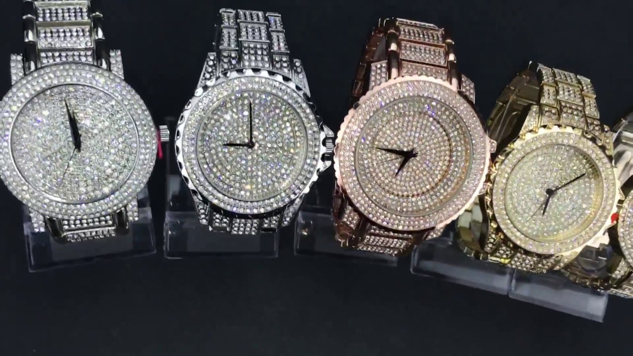 Iced out Bling Watches - stores.ebay.com/blingwristwatch - YouTube