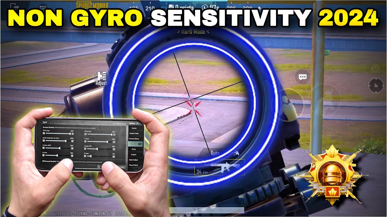 PUBG MOBILE NON GYRO SENSITIVITY SETTINGS 2024🔥 USE THIS NEW VERSION ...