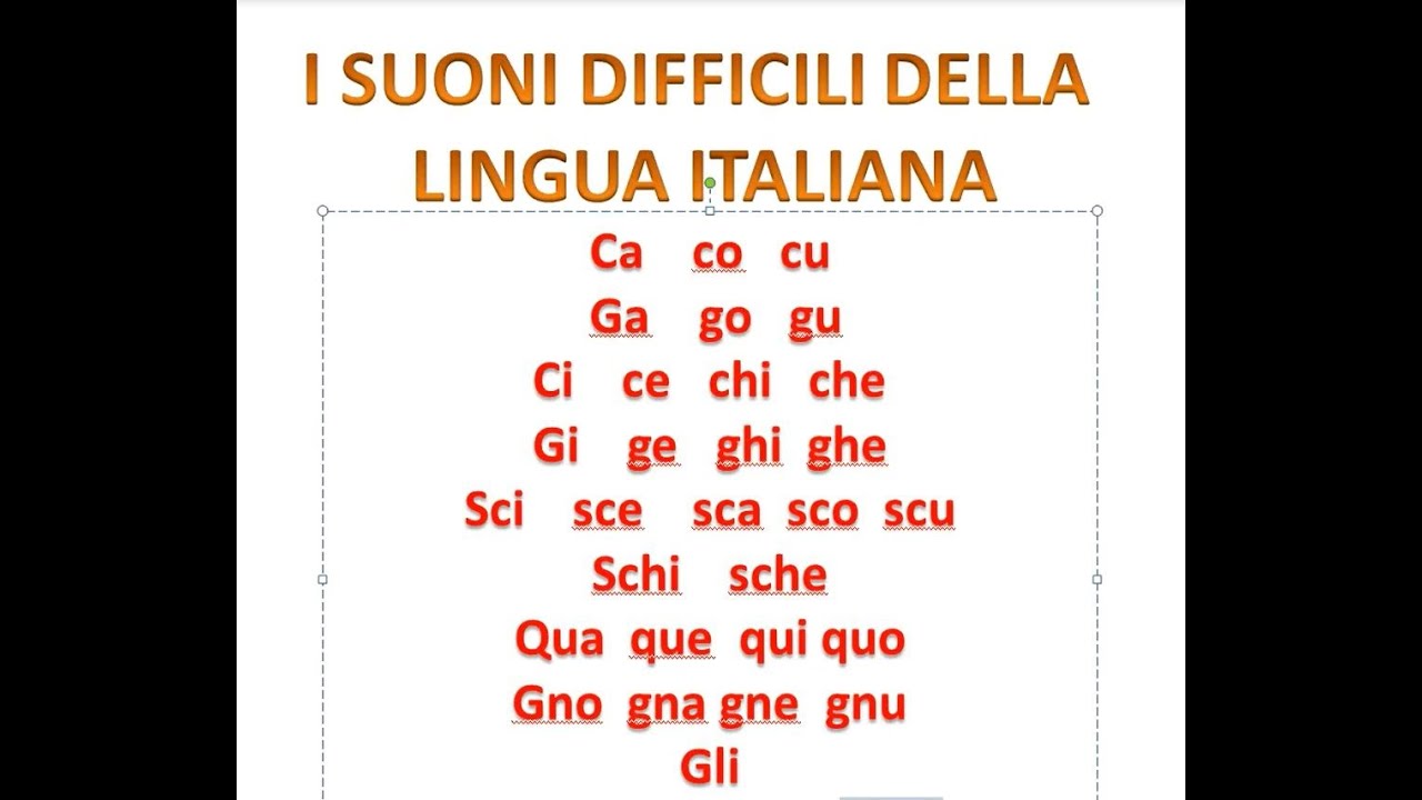 I SUONI DIFFICILI -LEZIONE 7 - YouTube
