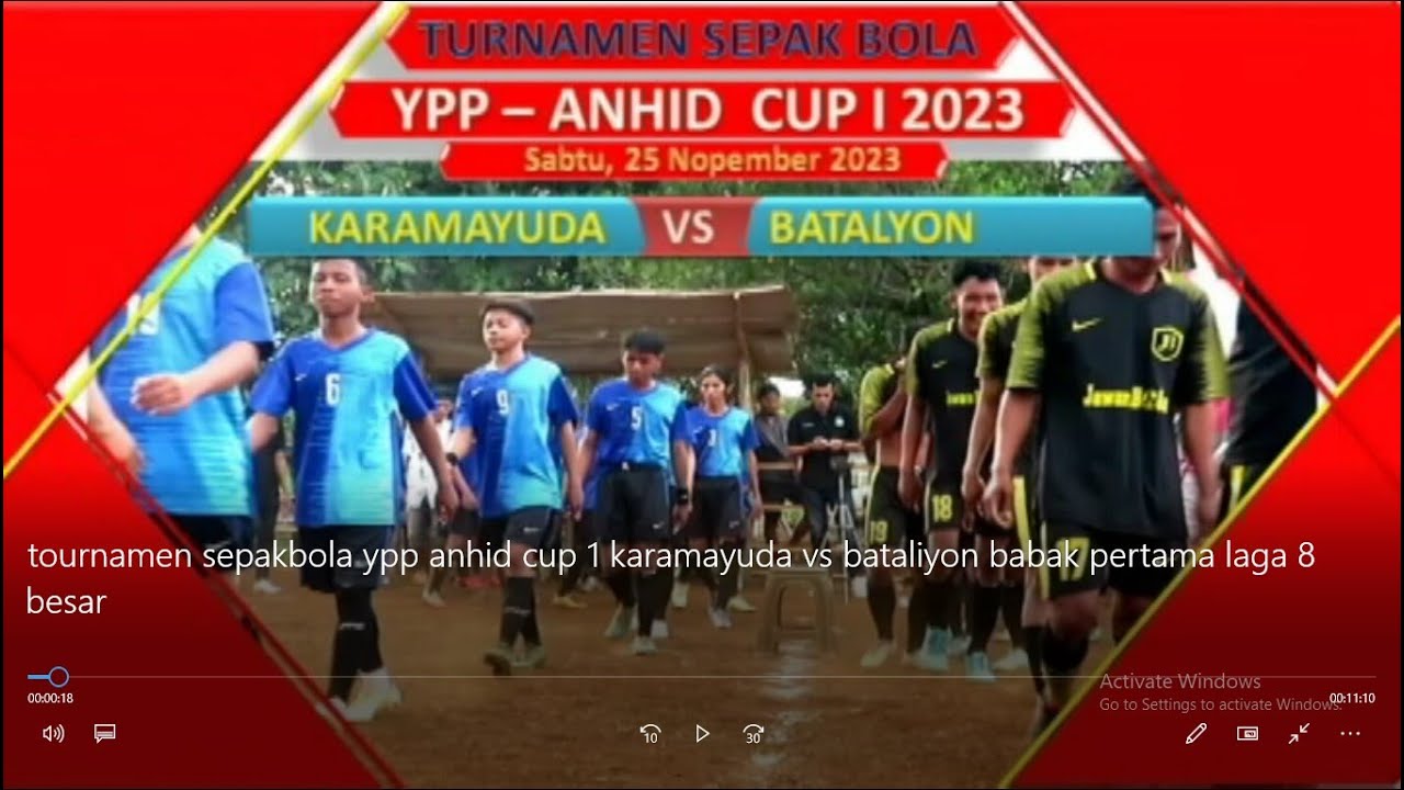 tournamen sepakbola ypp anhid cup 1 karamayuda vs bataliyon babak ...