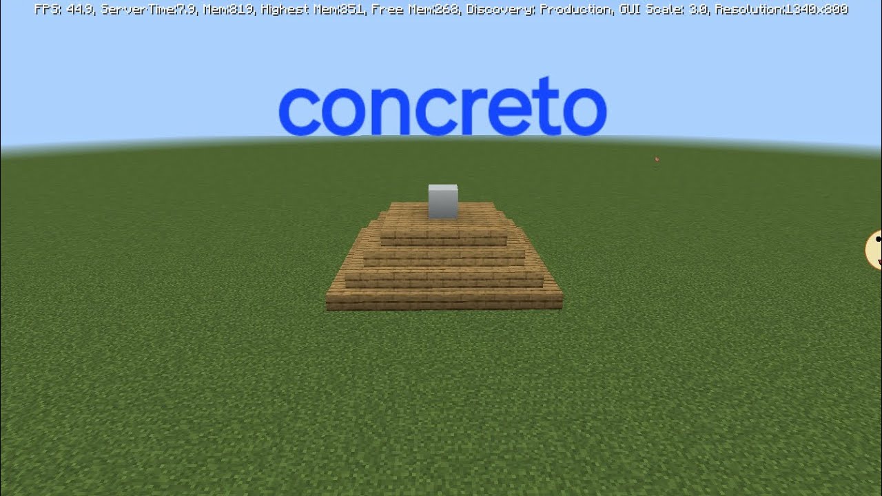 como hacer concreto en minecraft - YouTube