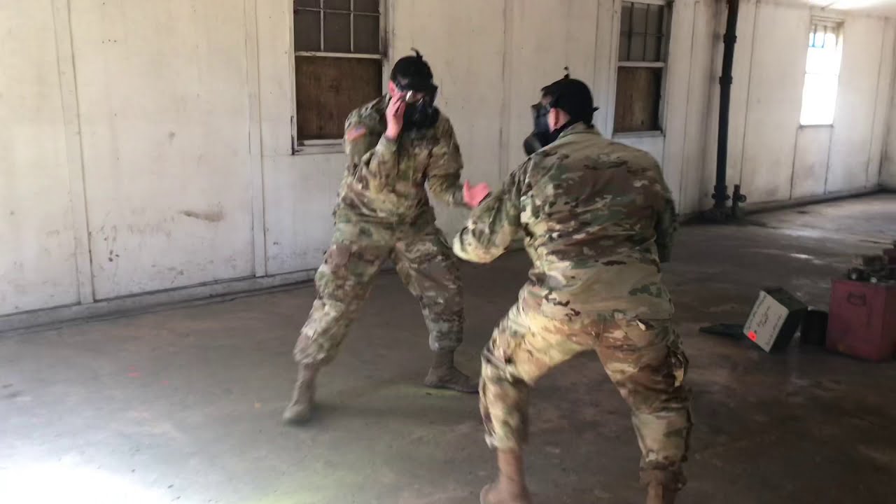 Army Combatives in CS Gas Chamber - YouTube