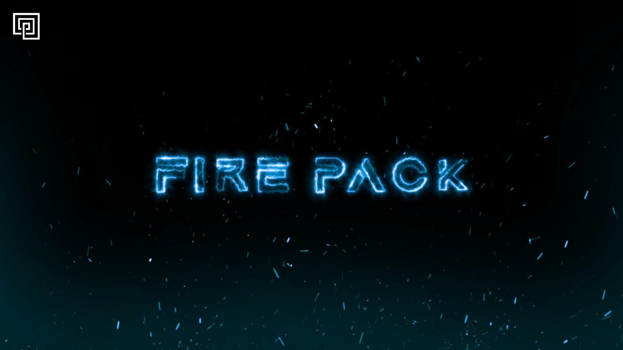 Blue fire free pack (a to z) | blue fire text pack | blue fire text ...