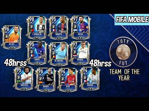 Building my FIFA Mobile Team of The Year!! - YouTube