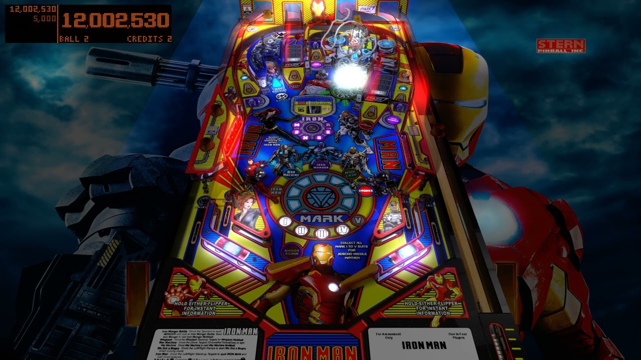 Iron Man (Stern) (Bigus Mod) Pinball VPX - YouTube