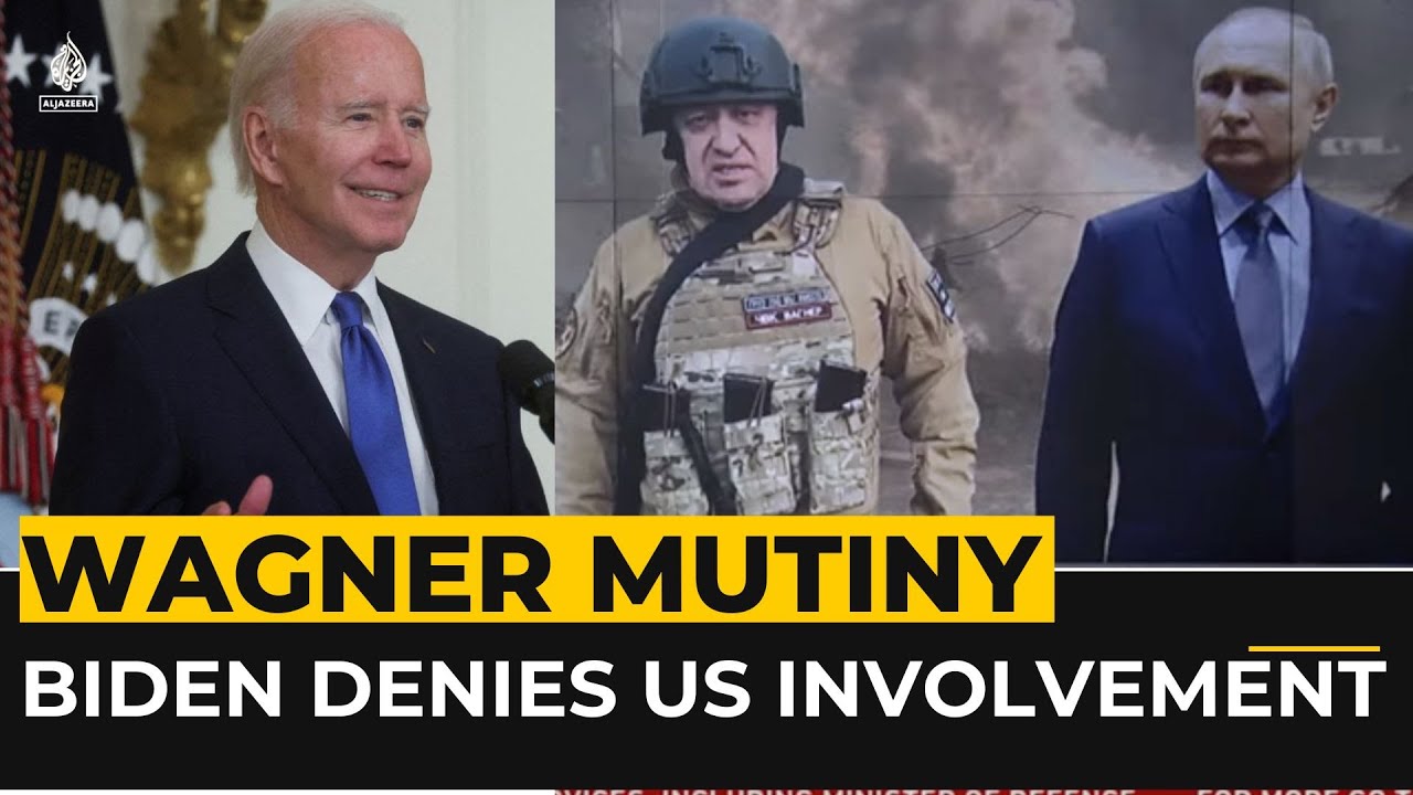 Biden says US, NATO had no involvement in Wagner uprising - YouTube
