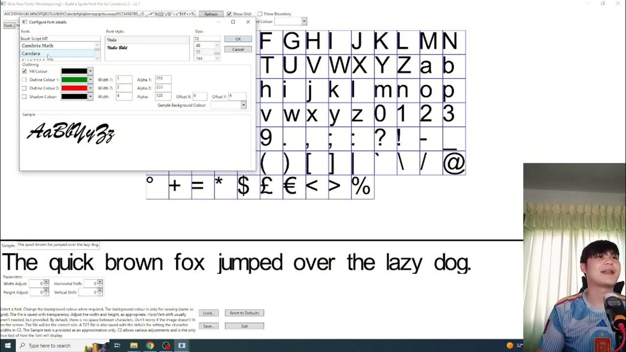 สอนโหลดโปรแกรมConstruct 2 และ Spritefont+ และสอนสร้างฟ้อนท์ - YouTube