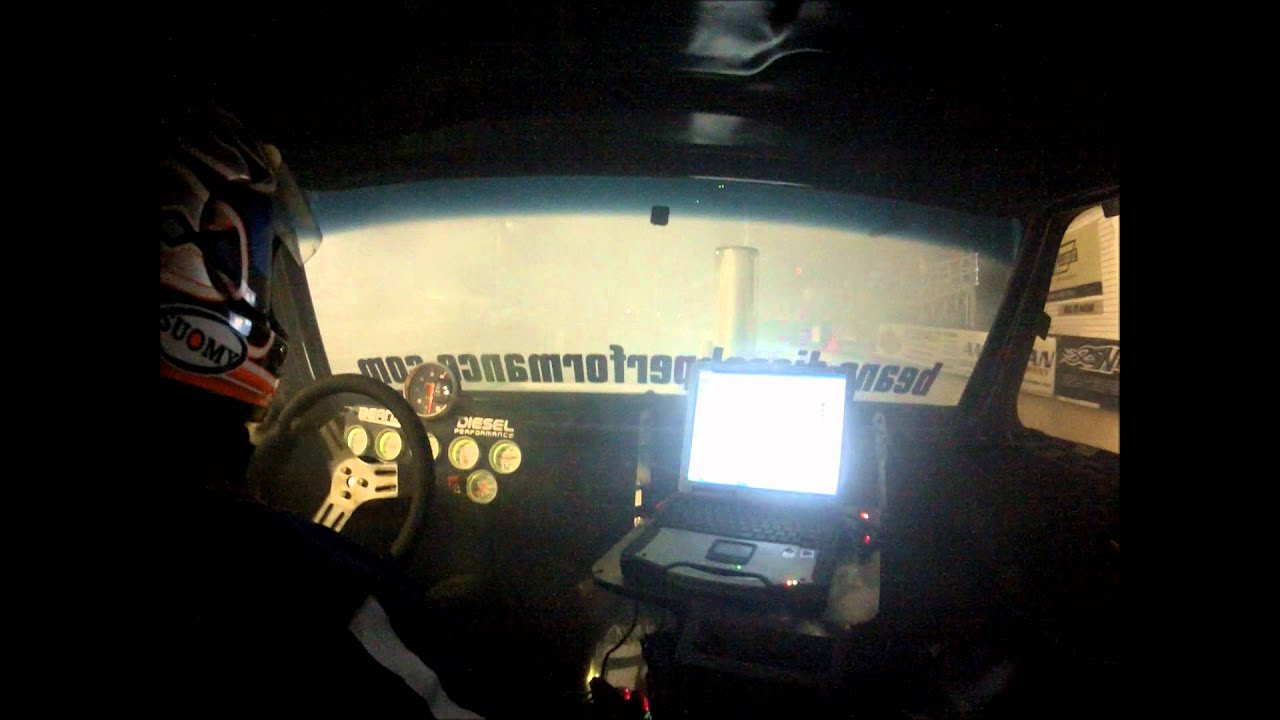 Drivers view In the BDP Drag Truck - YouTube
