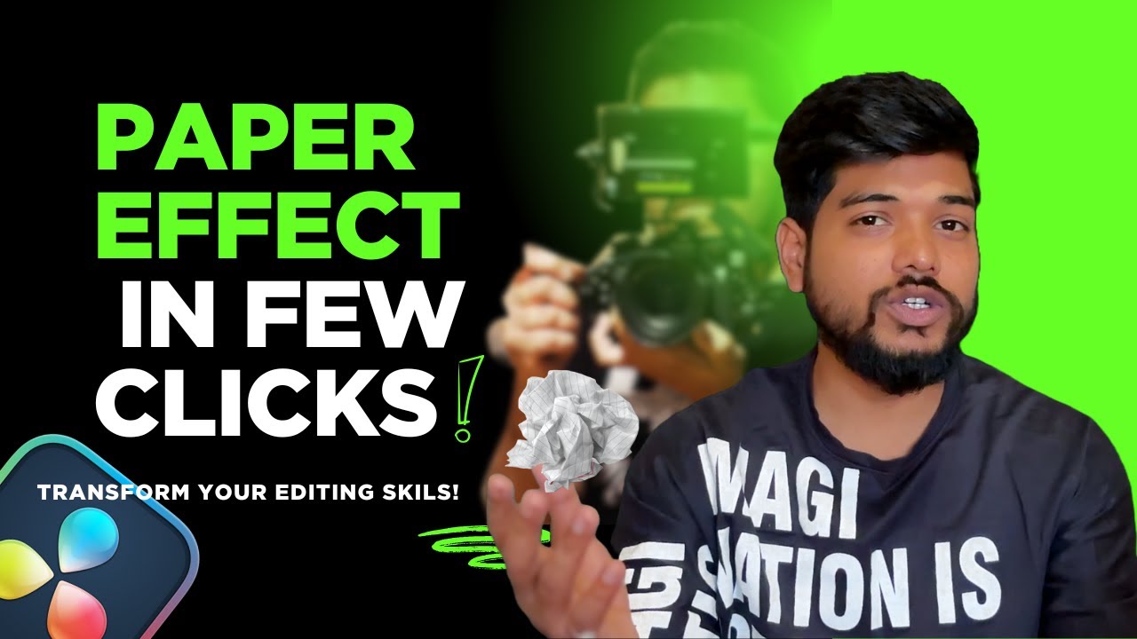 How to Create a Paper Effect in DaVinci Resolve | Easy Steps in Just a ...