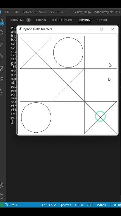 Python Freegame Module Python Game In 1 Line Of Code Python Pythonprojects Shorts Coding