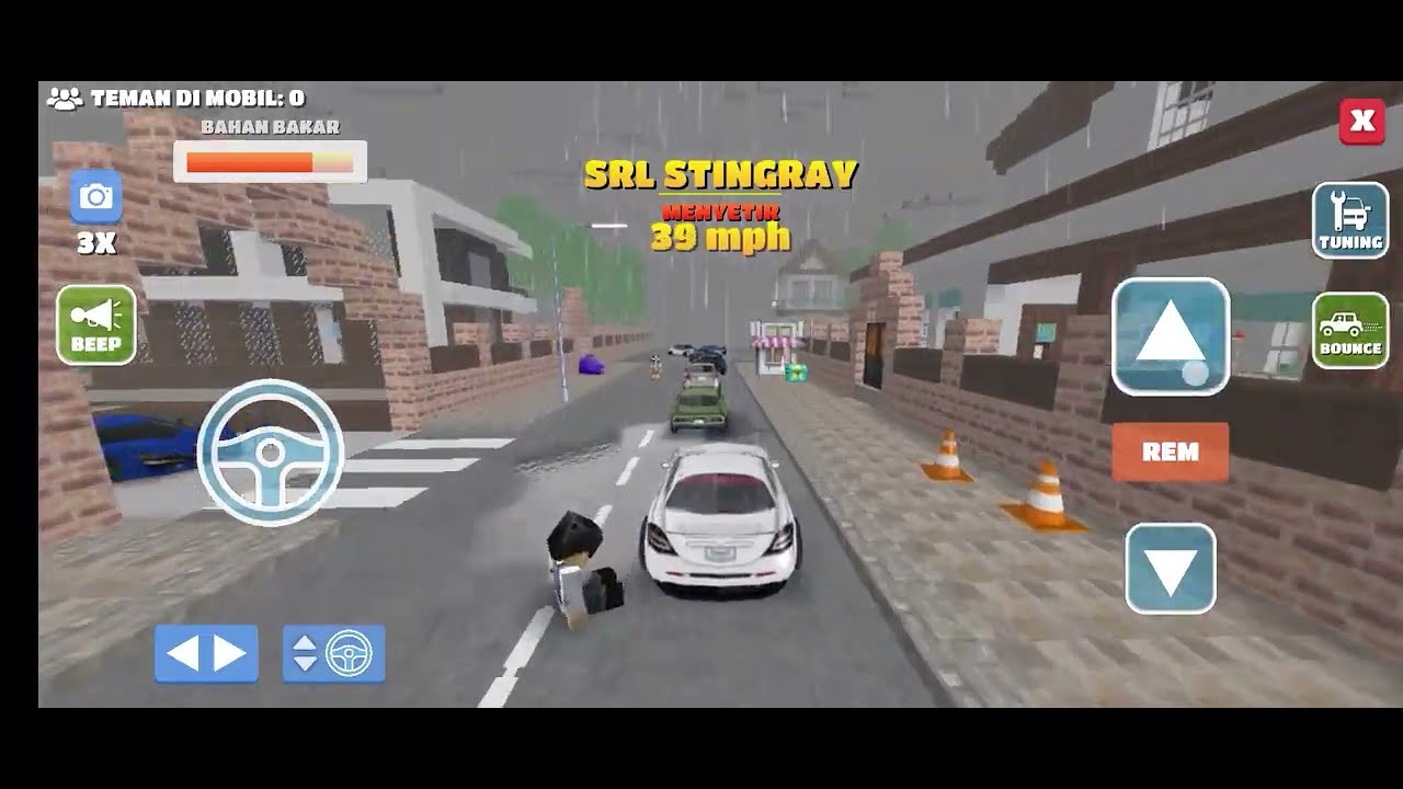 Party craft when it rains in the city - YouTube