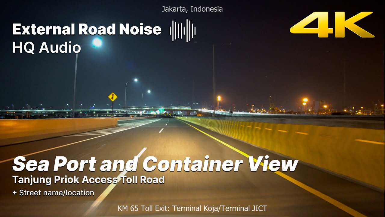 Jakarta Sea Port and Container View from Above: Tanjung Priok Access ...