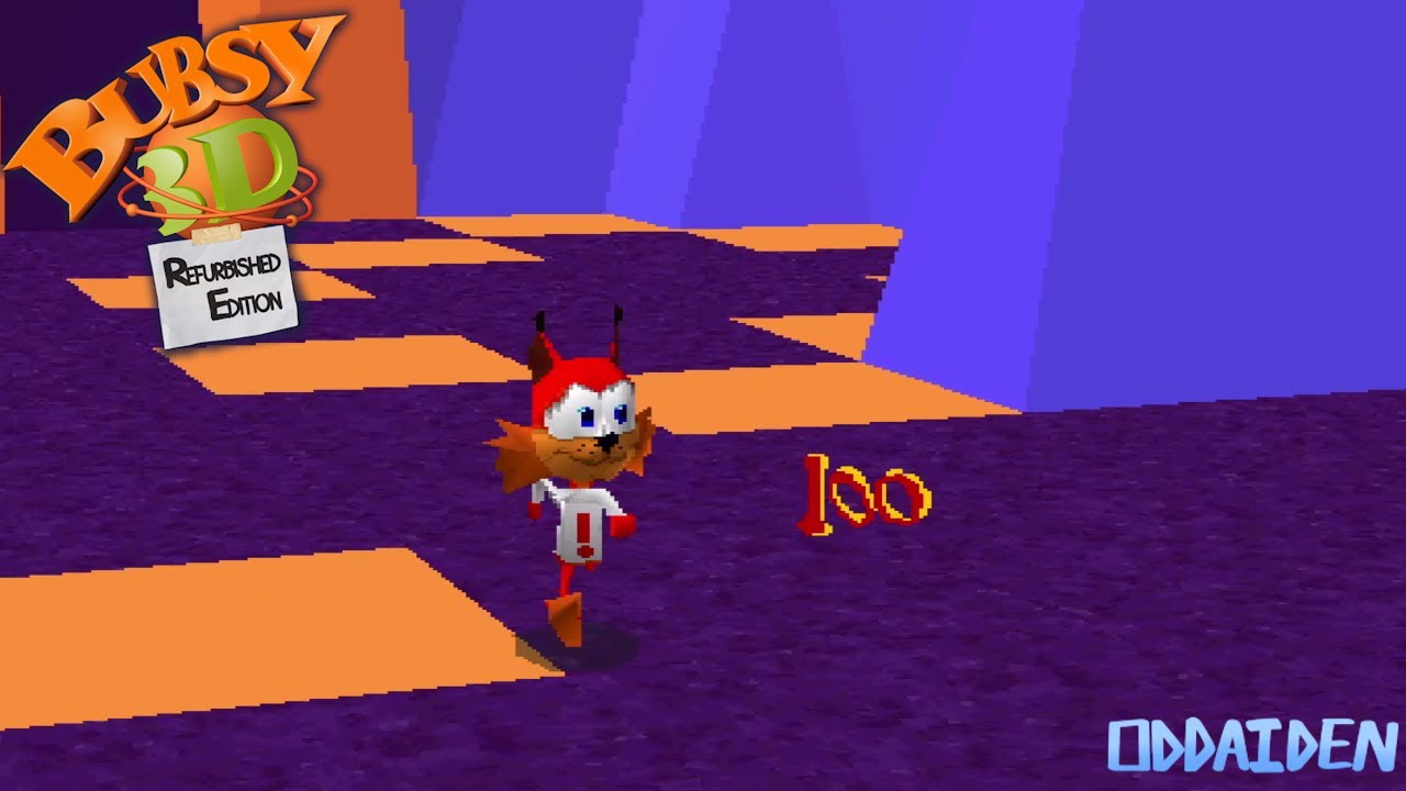 Bubsy 3D Refurbished Edition - An Odd Gameplay - YouTube