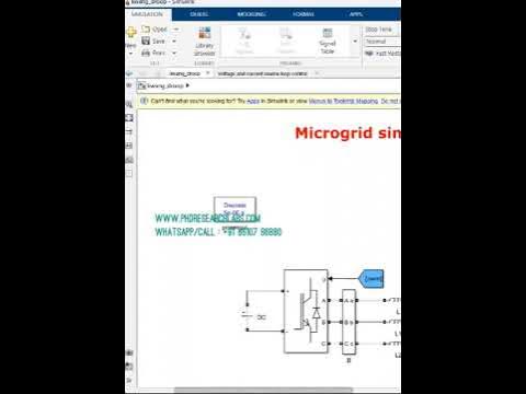Microgrid simulation analysis off grid droop control system matlab simulink - YouTube