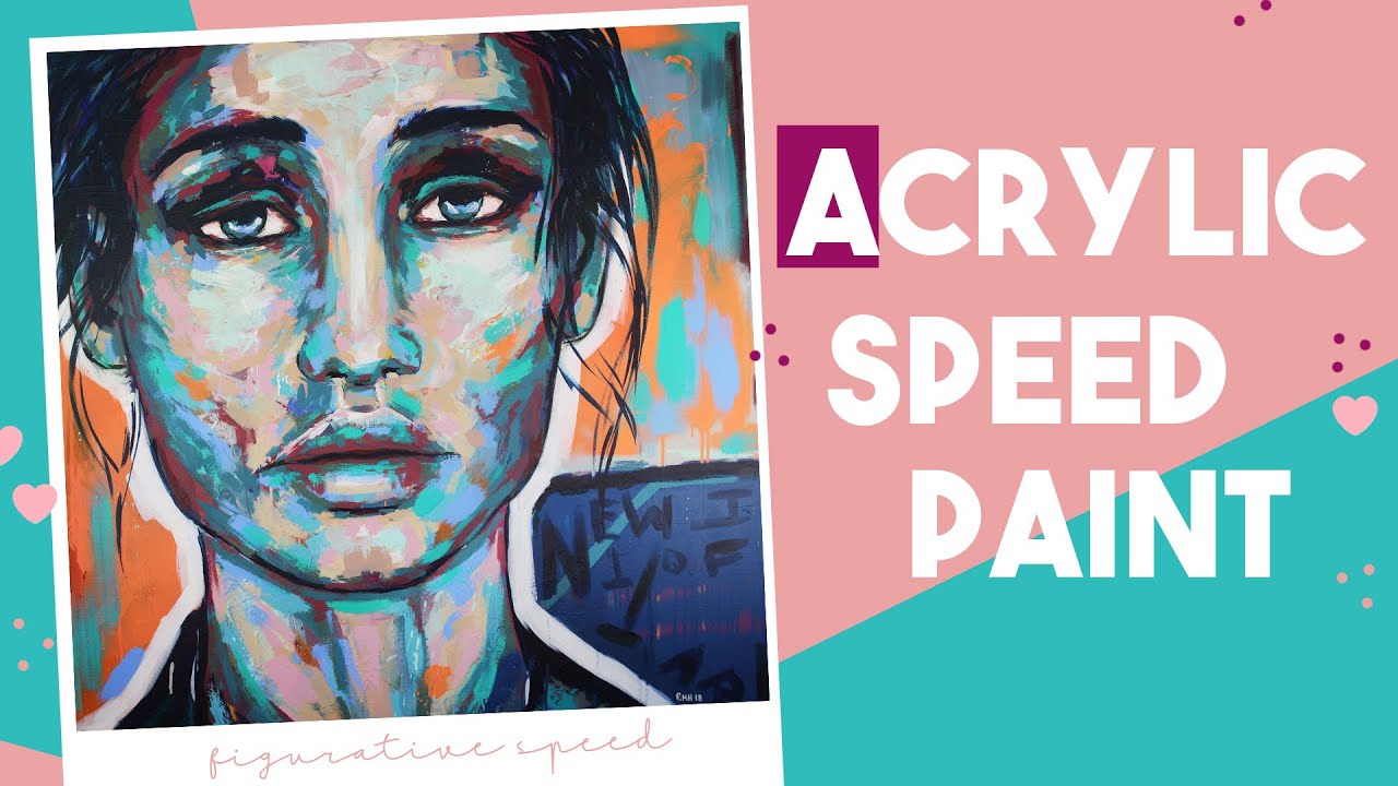 DIFFERENT WAYS TO PAINT PORTRAITS | Acrylic Portrait Speedpainting ...