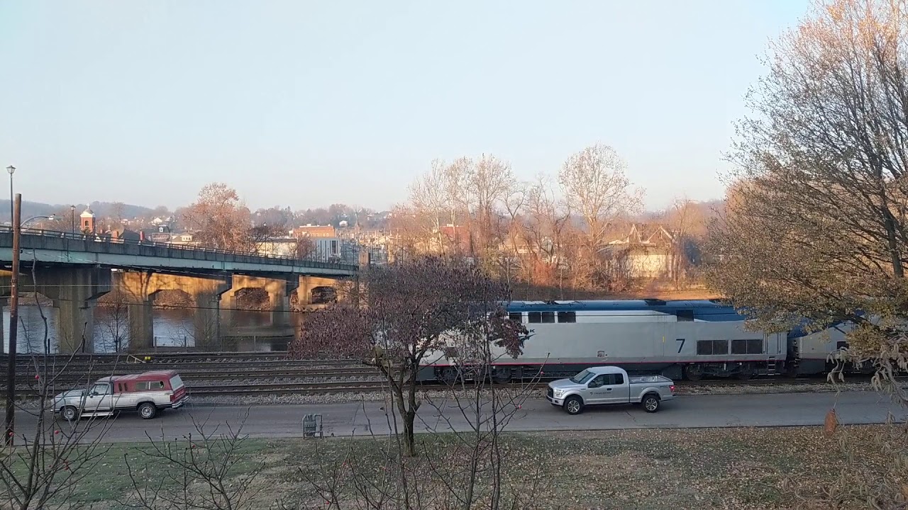 AMTRAK #30 Capitol Limited (7/82) departing Connellsville PA (COV) on ...