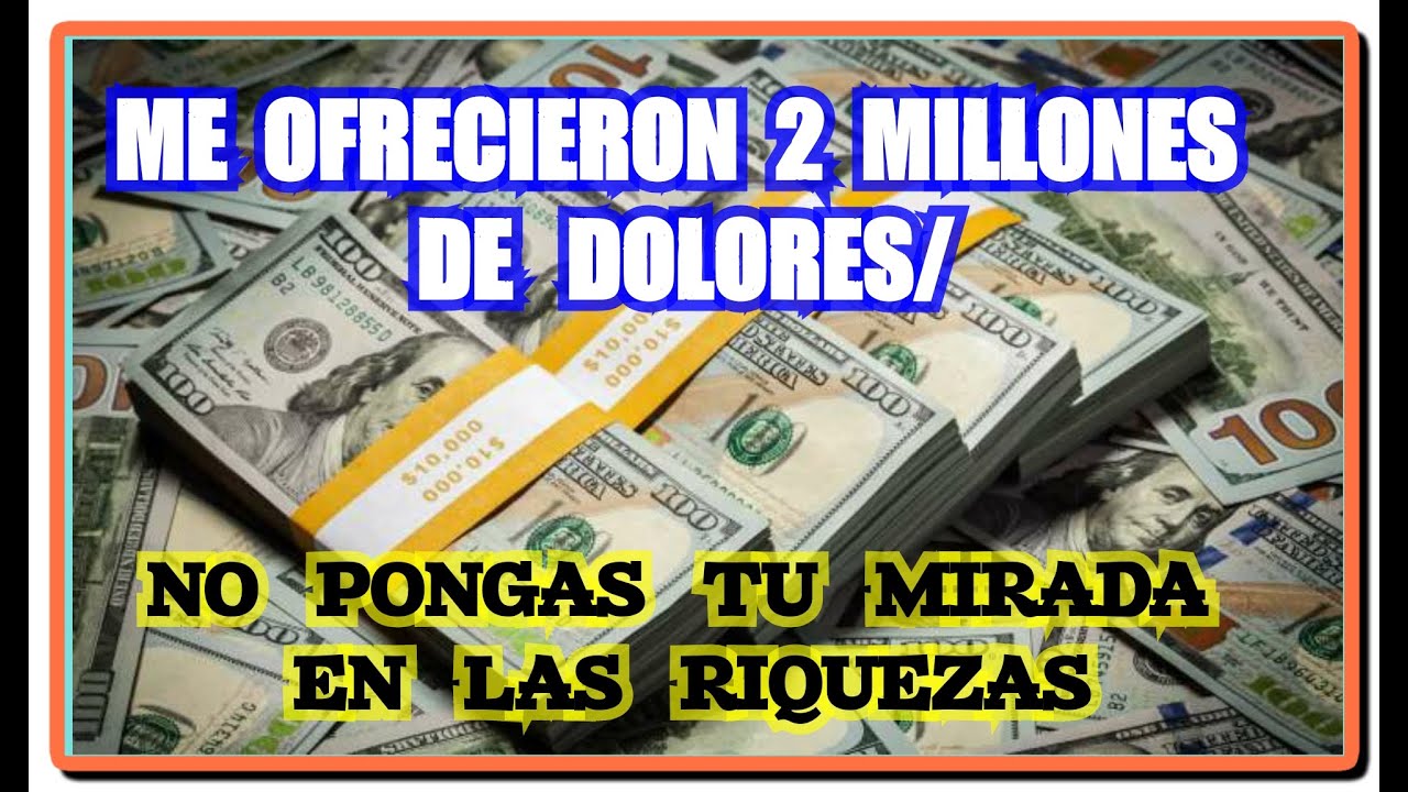 ME OFRECIERON 2 MILLONES DE DOLARES YouTube me-ofrecieron-2-millones-de-dolares-youtube