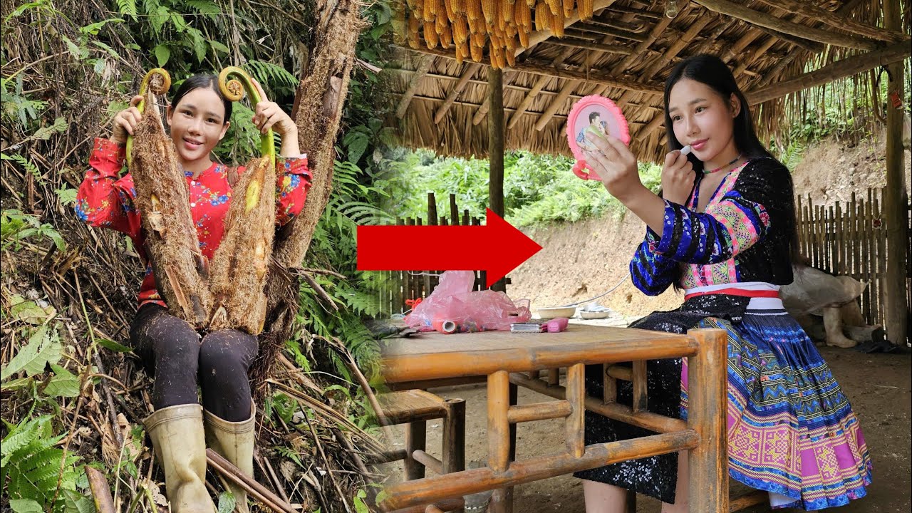 Digging up wild tubers to sell to make a living, shocked when Mai ...