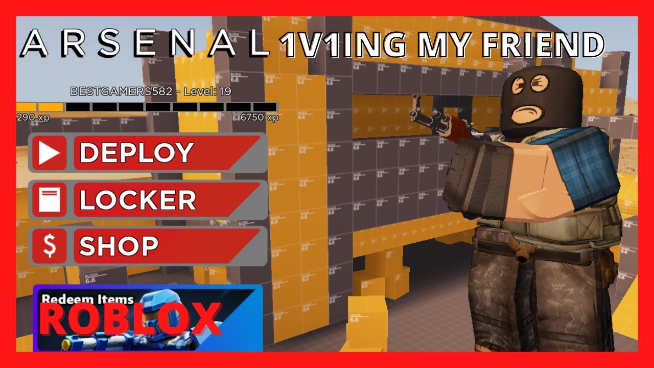 1V1ING MY FRIEND IN ARSENAL 2 (Roblox) - YouTube
