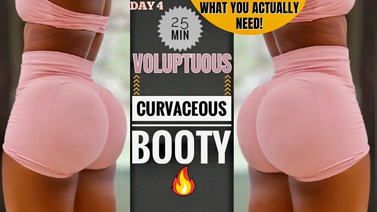 DAY 4: VOLUPTUOUS CURVY BUTT LIFT In 25 Min At Home | Do This HOURGLASS POWER CHALLENGE - YouTube