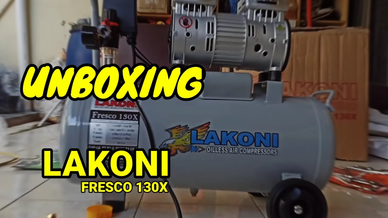 UNBOXING KOMPRESSOR LAKONI FRESCO 130X - YouTube