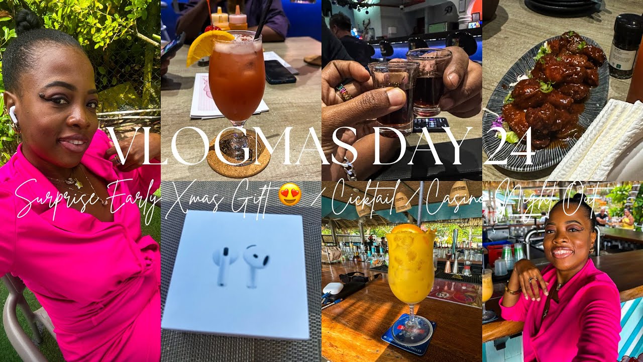 VLOGMAS DAY 24: CHRISMAS EVE 🎄| SURPRISE EARLY XMAS GIFT 😍 | COCKTAIL ...
