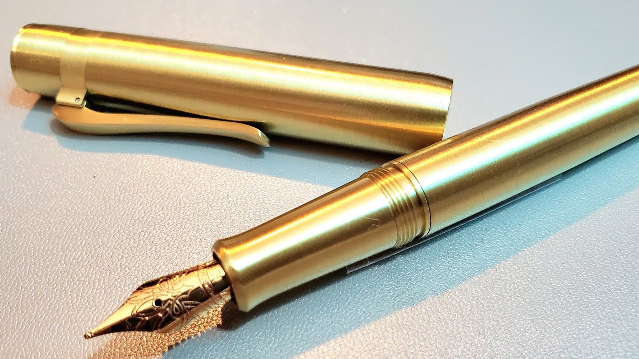 HONGDIAN M2 BRASS FOUNTAIN PEN - YouTube