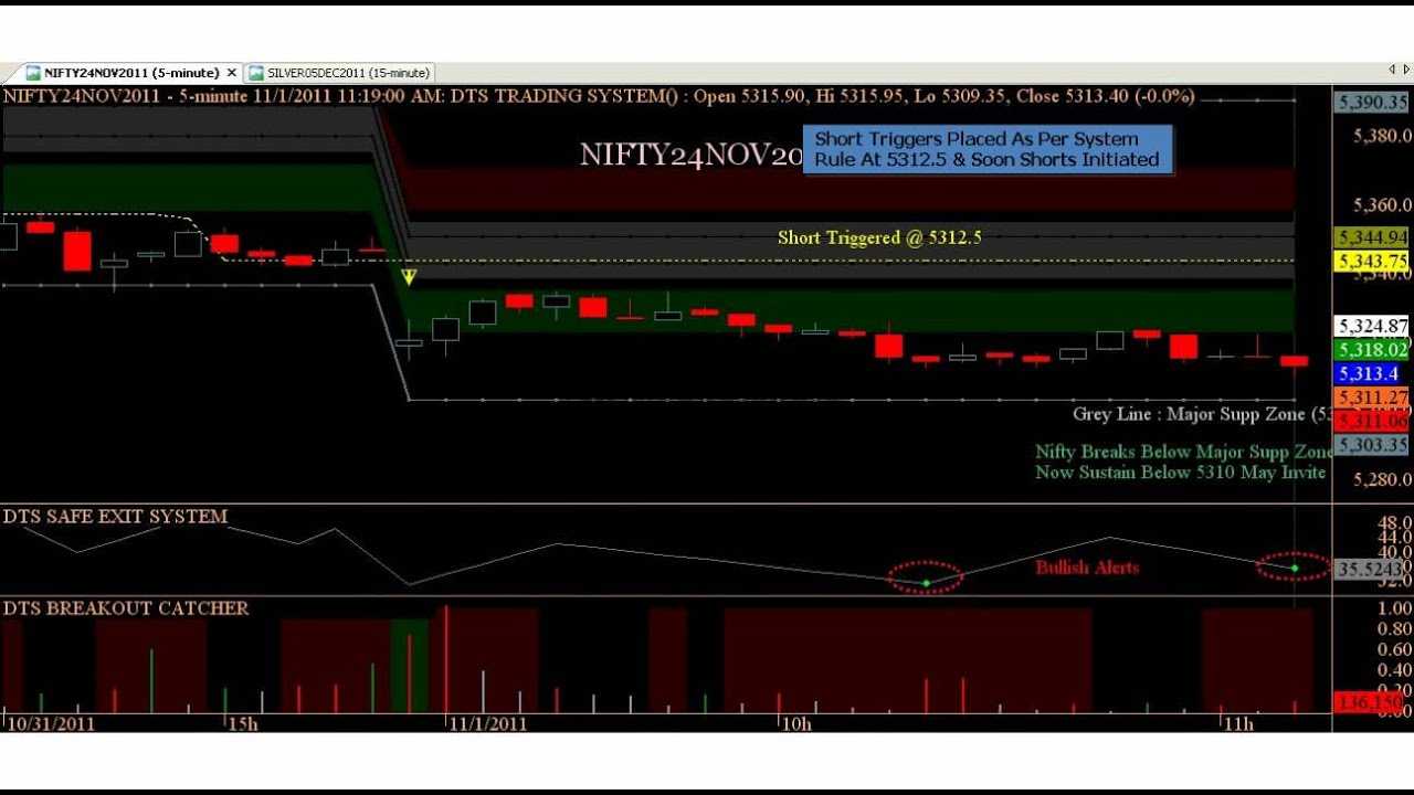 Nifty Intraday Trading System With Automated Buy/Sell Signals : 1st Nov 2011 Performance - YouTube