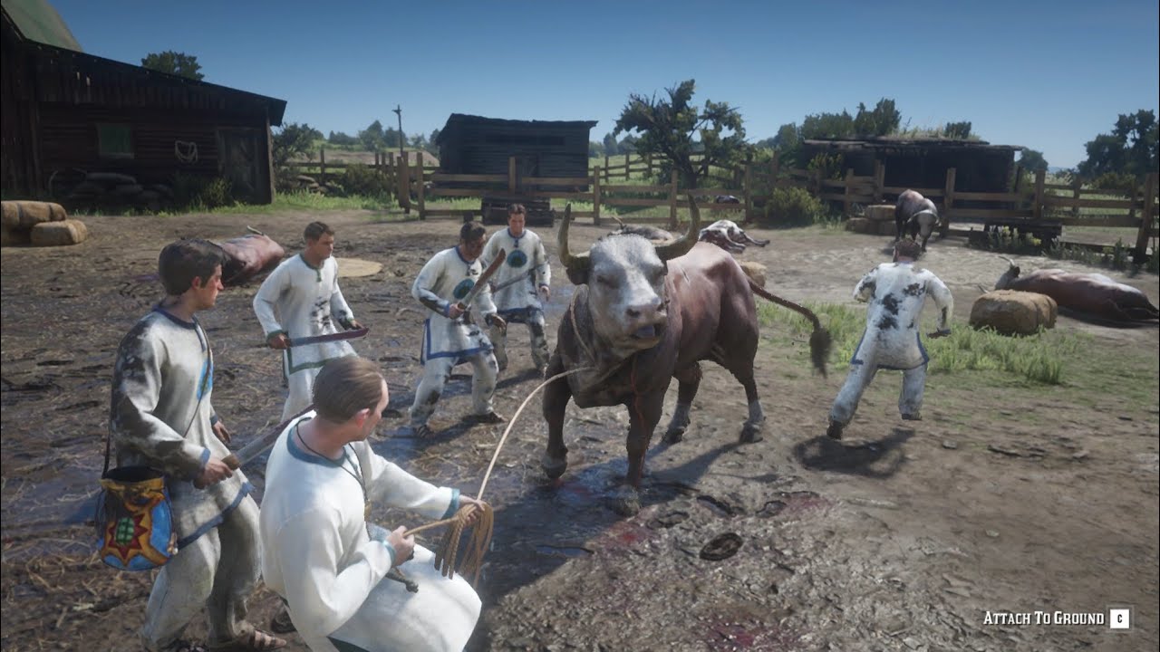 RDR2 - Hunting Animals In The Farm With The Chelonians - YouTube
