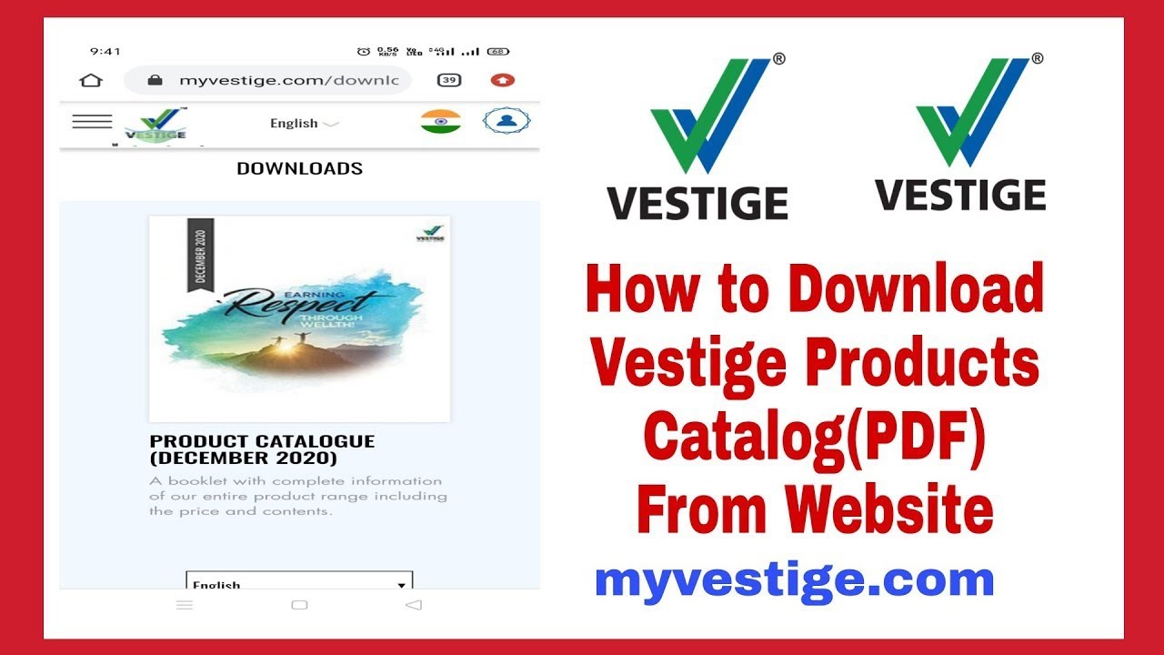 How to download Vestige product catalog (PDF) from website (Tamil ...
