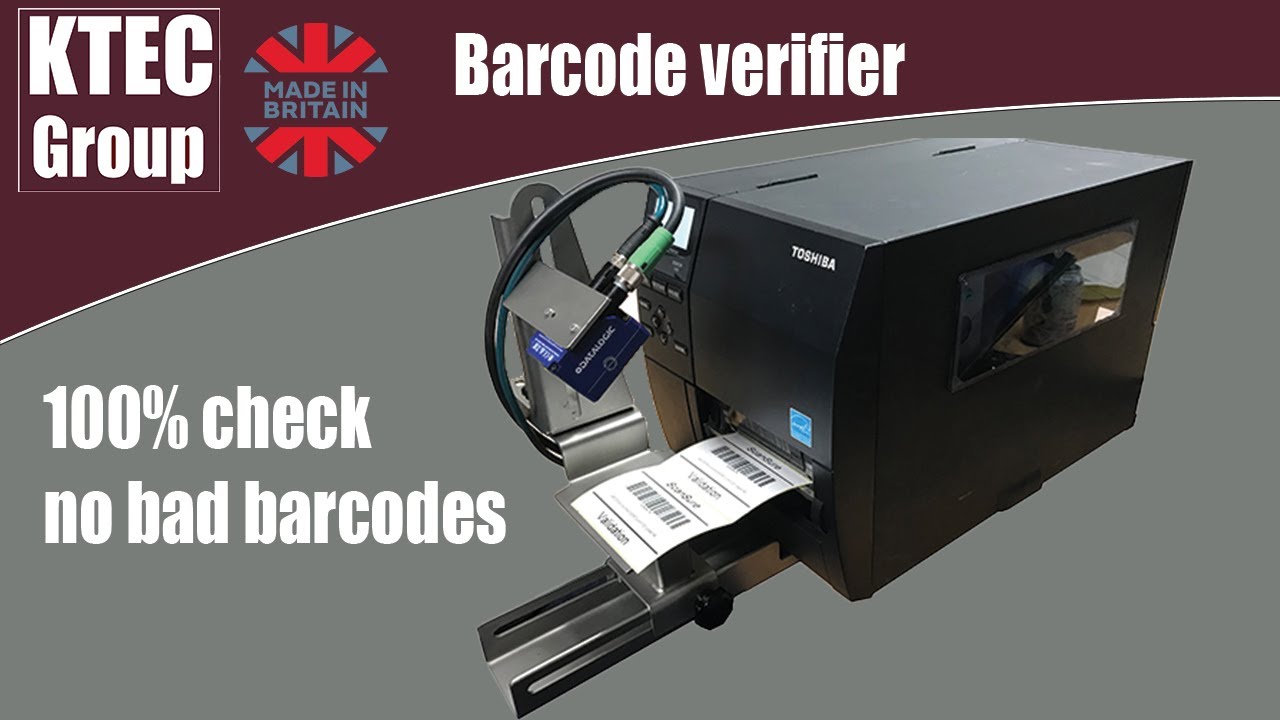 Barcode in-line verification - Labels-U-Print ® - KTEC GROUP UK - YouTube