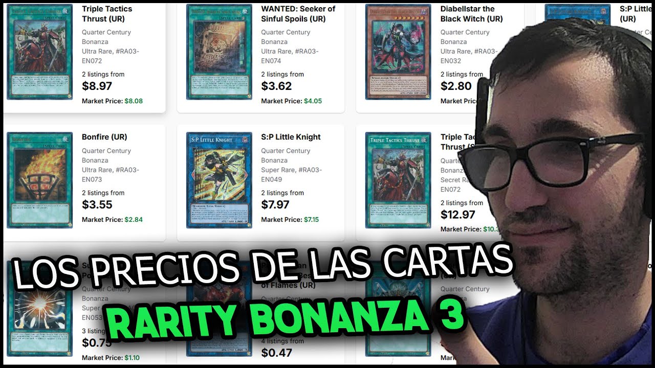 TODOS LOS PRECIOS DE LAS CARTAS DE LA RARITY COLLECTION BONANZA 3 ...