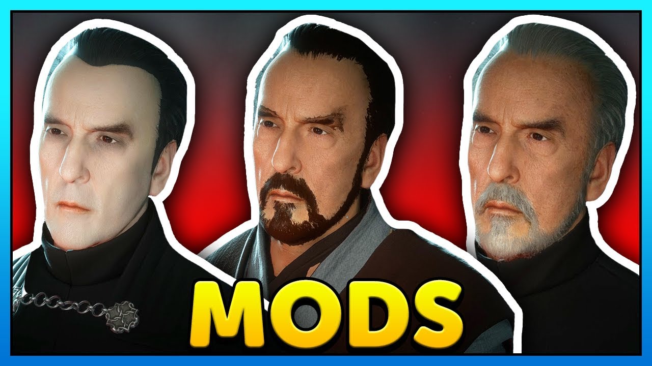 5 Count Dooku Skin Mods - Dracula, Jedi, Capeless - Battlefront 2 - YouTube