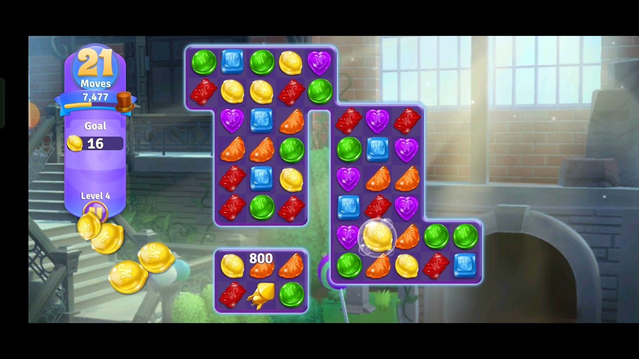 Wonka's World of Candy Match 3-Level 4 NO BOOSTERS #wonka # ...