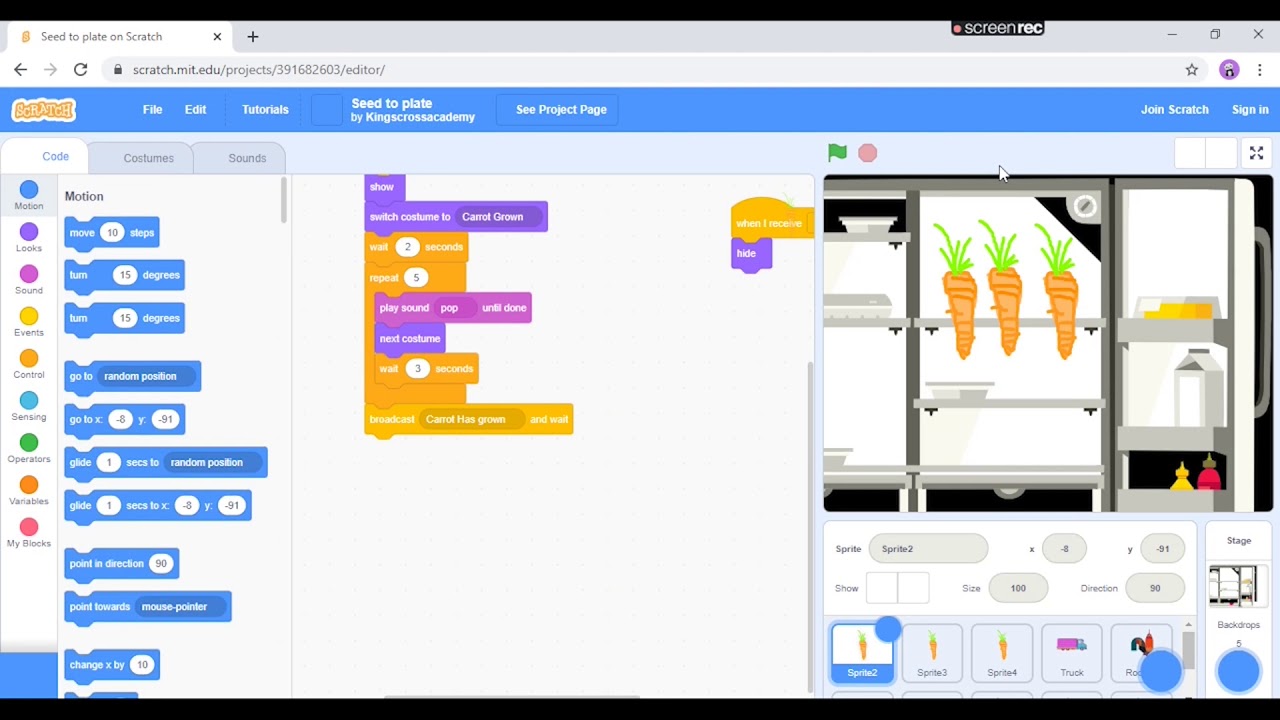 Activity 6: Seed to Plate Scratch Animation - YouTube