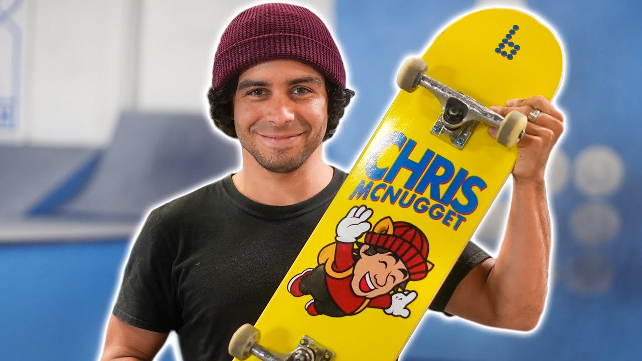 CHRIS MCNUGGET'S FIRST PRO SKATE SESH?! - YouTube