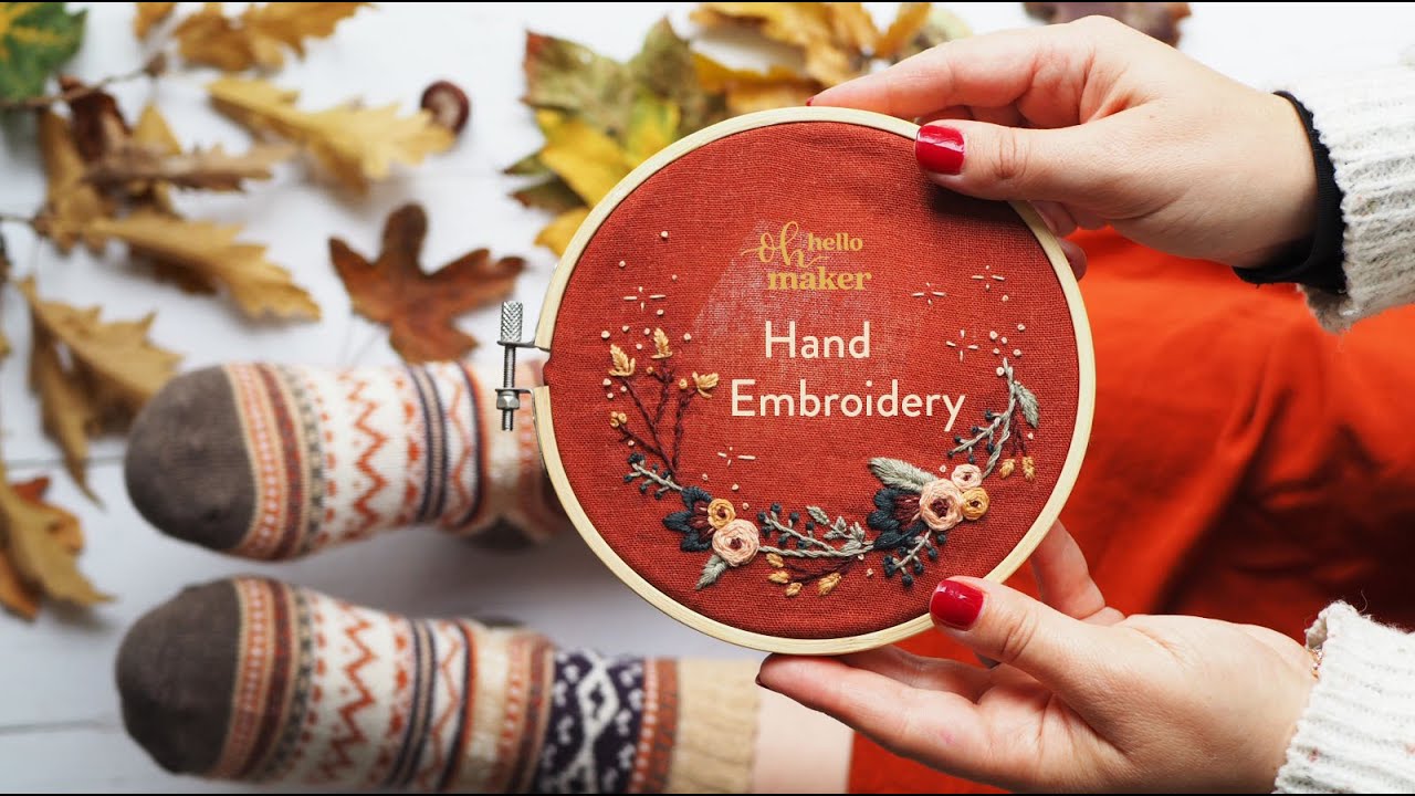 Embroidery for Beginners | How To DIY | Oh Hello Maker | Craft Subscription Box - YouTube