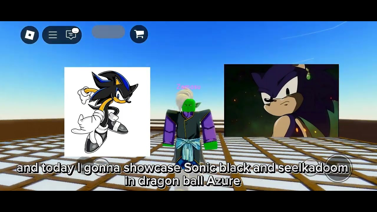 how to make Uekawa Sonic black and Seelkadoom in dragon ball Azure(codes in description) - YouTube