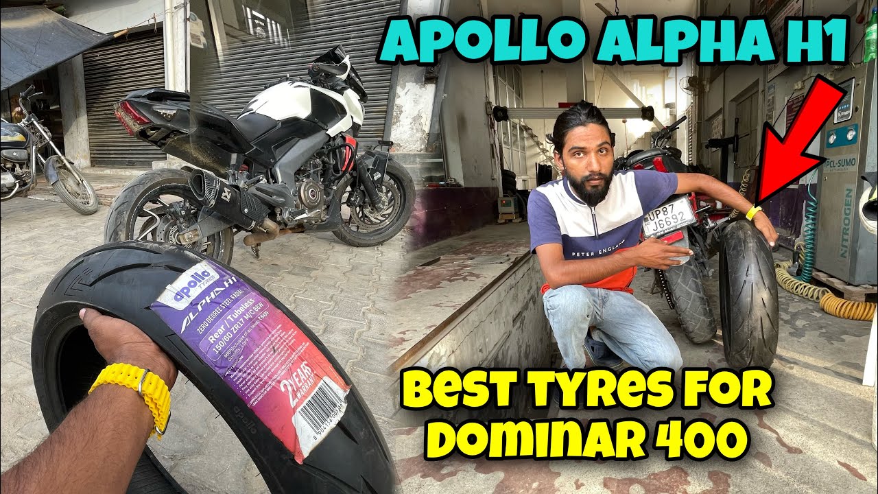 Best Tyres for Dominar 400 | Apollo Alpha H1 Radial Tyres - YouTube