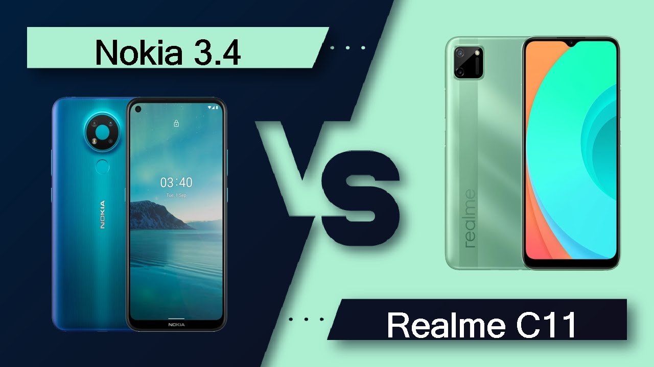 Nokia 3.4 Vs Realme C11 | Realme C11 Vs Nokia 3.4 - Full Comparison ...