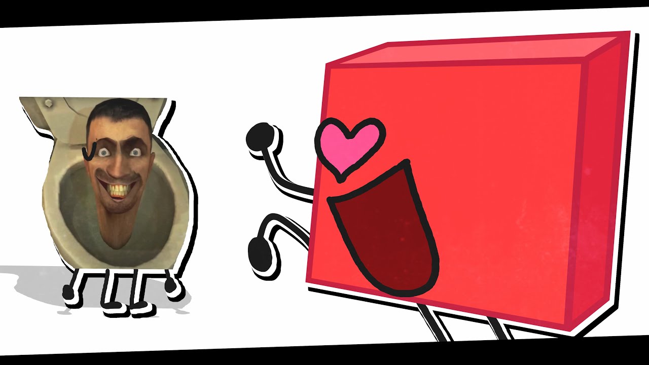 BFDI - Blocky's love towards skibidi toilet - YouTube